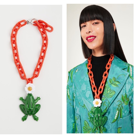H&M | Jewelry | Hm X Iris Apfel Statement Necklace Frog | Poshmark